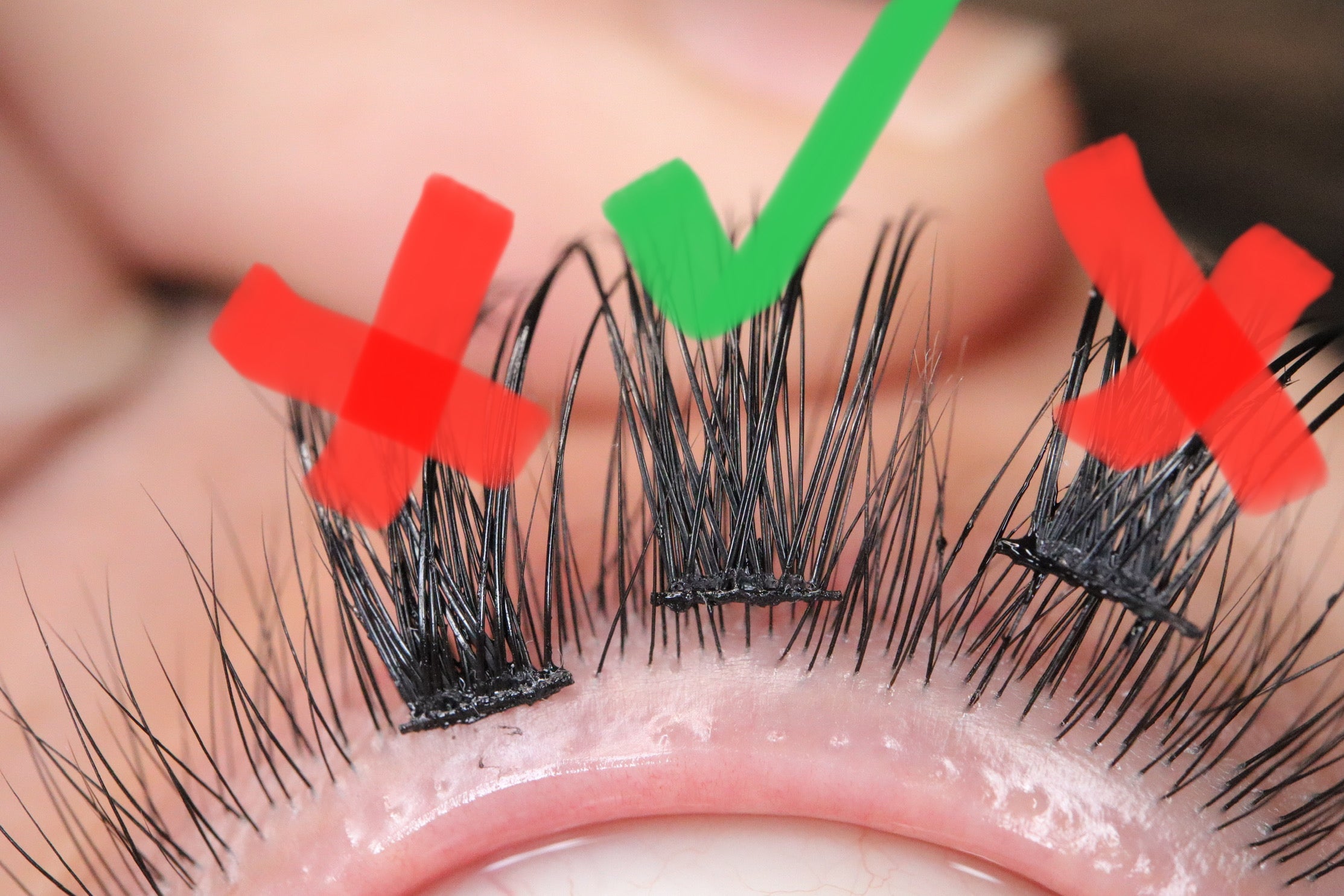 Placement For Underneath The Lashes